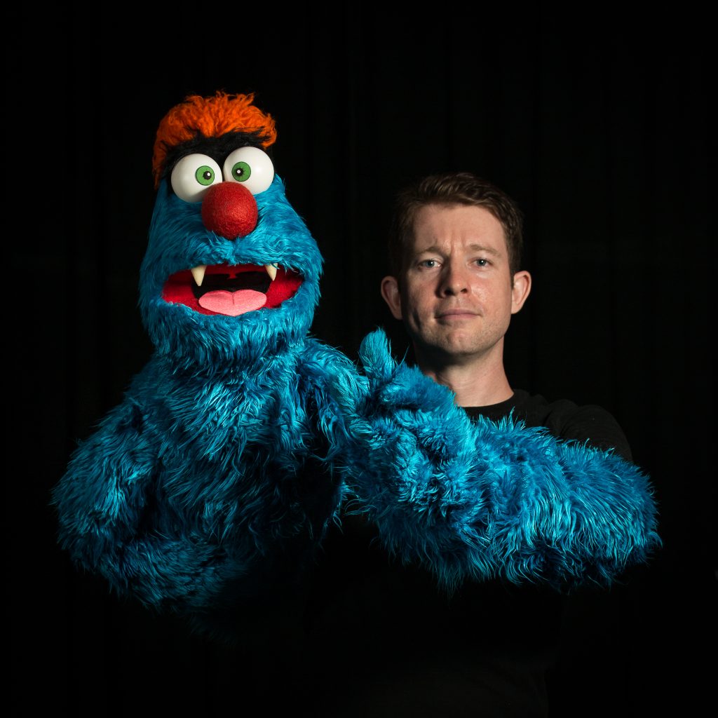 Blue Monster Puppet seen around Brisbane - Troggg
